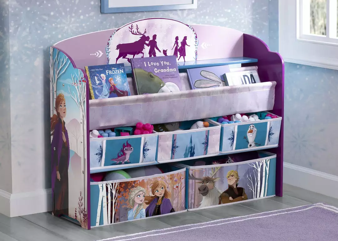 Delta Children Frozen II Deluxe Toy And Book Organizer add happy ...